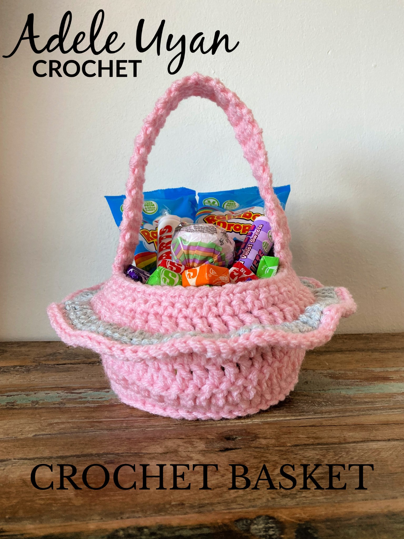 Easter Basket (Free Crochet Pattern) – Adele Uyan Crochet