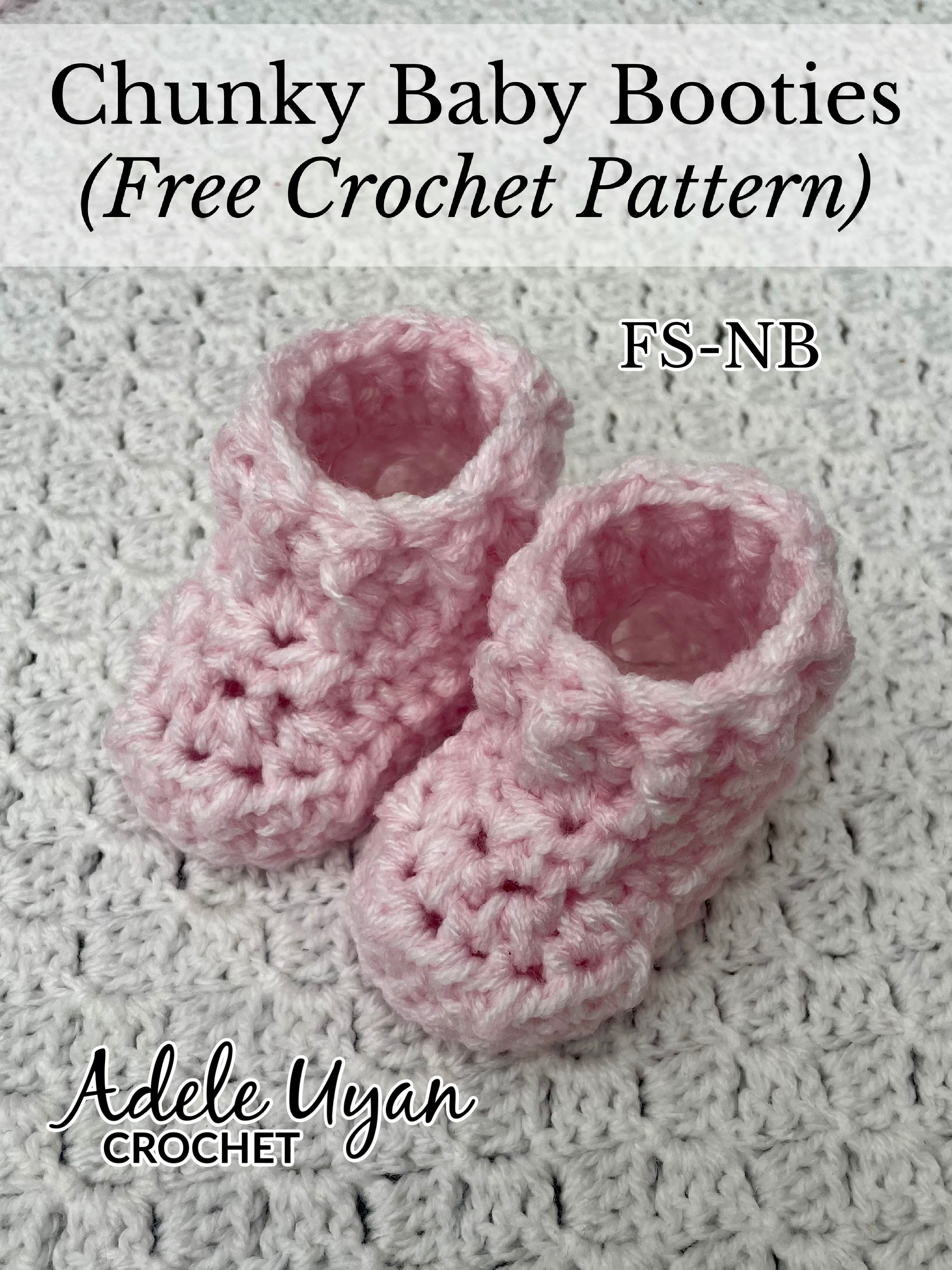 Chunky Baby Booties (Free Crochet Pattern) – Adele Uyan Crochet