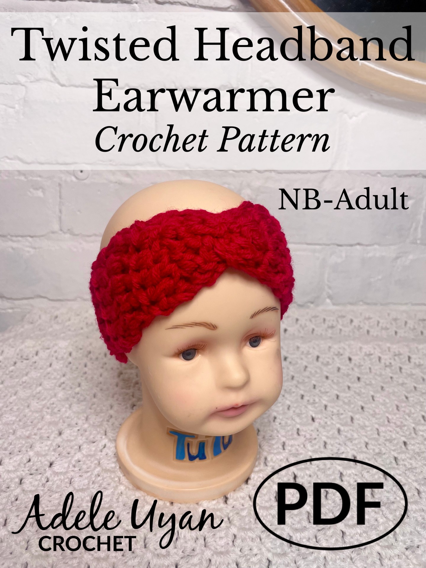 Twisted Headband Earwarmer (Free Crochet Pattern) – Adele Uyan Crochet